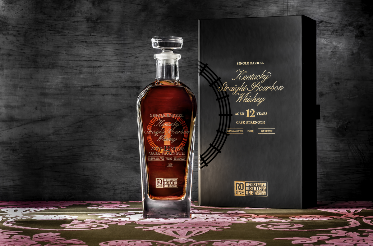RD1 Spirits 12-Year Kentucky Straight Bourbon Single Barrel LTO Bottle